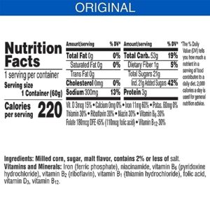 Kellogg's Frosted Flakes Breakfast Cereal Cups, 8 Vitamins and Minerals, Kids Snacks, Original, 25.2oz Case (12 Cups)