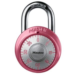 master lock 1530dpnk locker lock combination padlock, pink