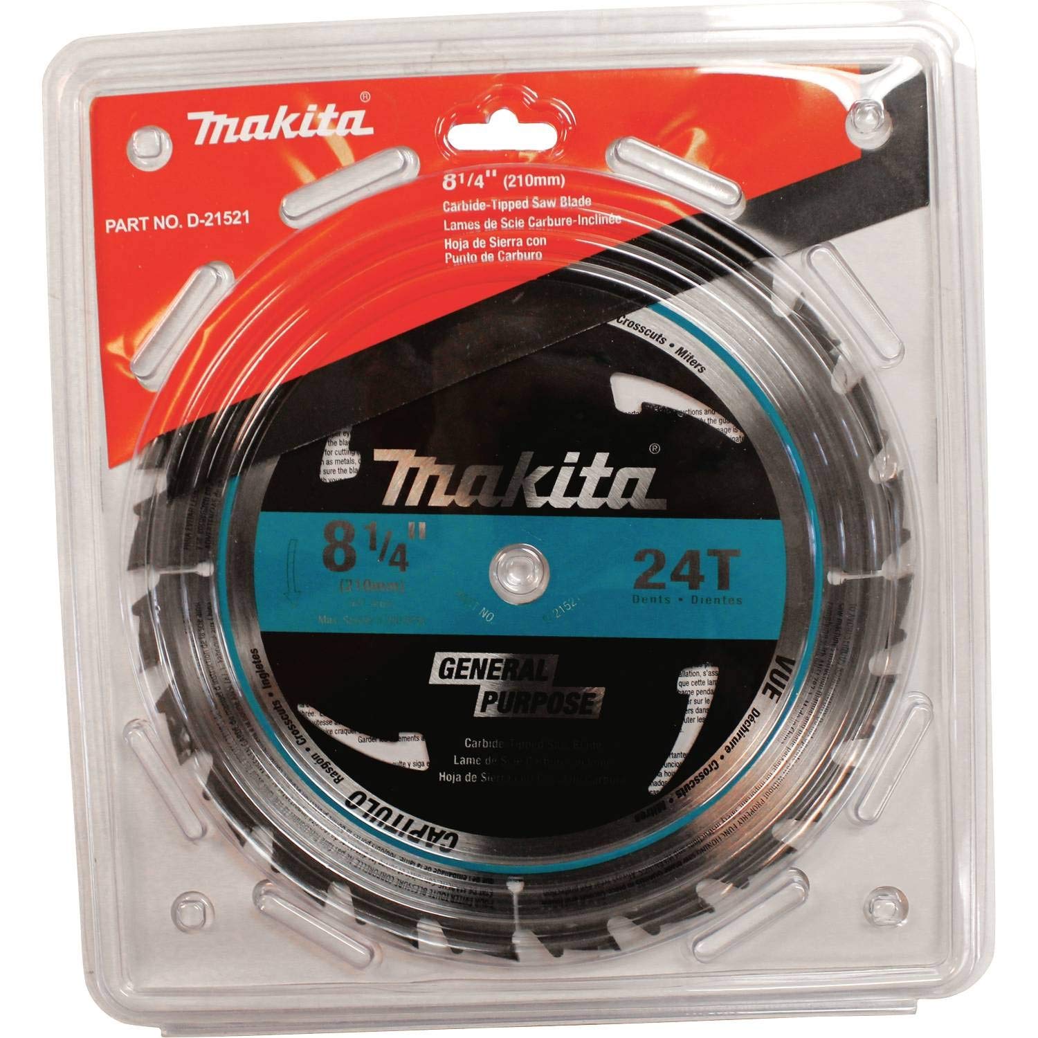 Makita D-21521 8-1/4-Inch Saw Blade , Silver