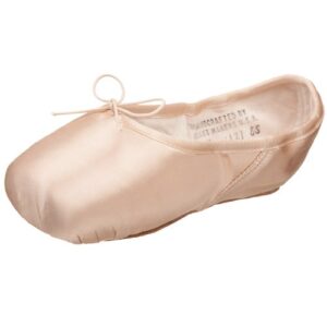 capezio women's aria es pointe shoe, petal pink, 9 w us