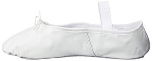 capezio womens daisy shoe ballet flat, white, 6 narrow us