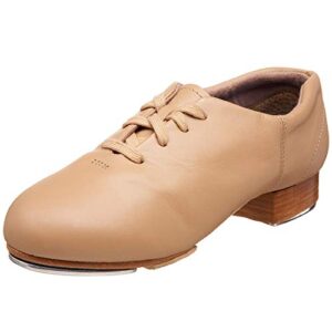 capezio womens flex master tap dance shoes, caramel, 7.5 wide us