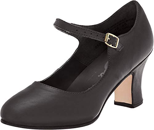 Capezio Women's Manhattan Character Shoe, Black, 11 Wide