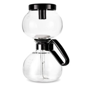 Yama Glass 8-Cup Stovetop Siphon Coffee Maker, 24 Oz Vacuum Brew, Heat-Resistant Borosilicate Glass