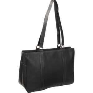 Piel Leather Medium Shopping Bag, Black, One Size