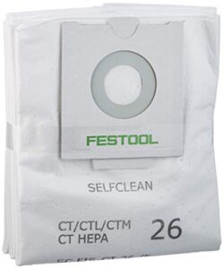 festool 496187 selfclean filter bag for ct 26, quantity 5 (1)