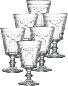 la rochere set of 6, 7.5-ounce versailles small wine glasses