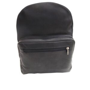 piel leather traditional backpack, black, one size