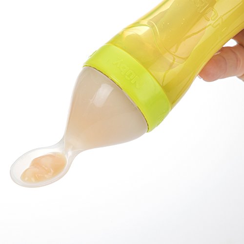 Nuby Natural Touch Silicone Travel Infa Feeder, 3 Ounce, Colors May Vary