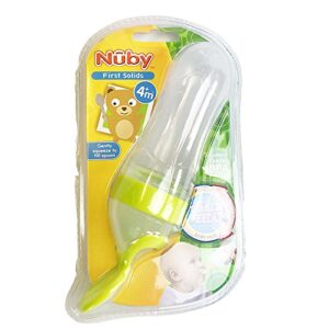 Nuby Natural Touch Silicone Travel Infa Feeder, 3 Ounce, Colors May Vary