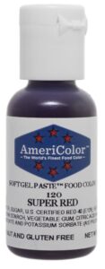 americolor super red soft gel paste, .75oz