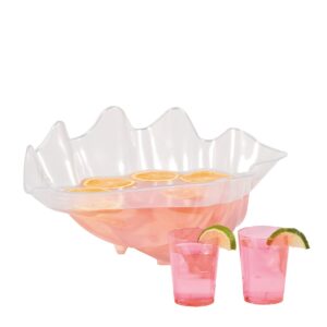 fun express 18-inch plastic seashell punch bowl