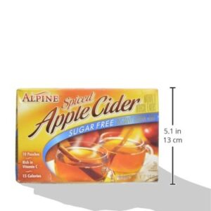 Alpine Spiced Apple Cider Sugar Free- 10 Count (Pack of 1)