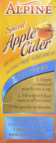 Alpine Spiced Apple Cider Sugar Free- 10 Count (Pack of 1)