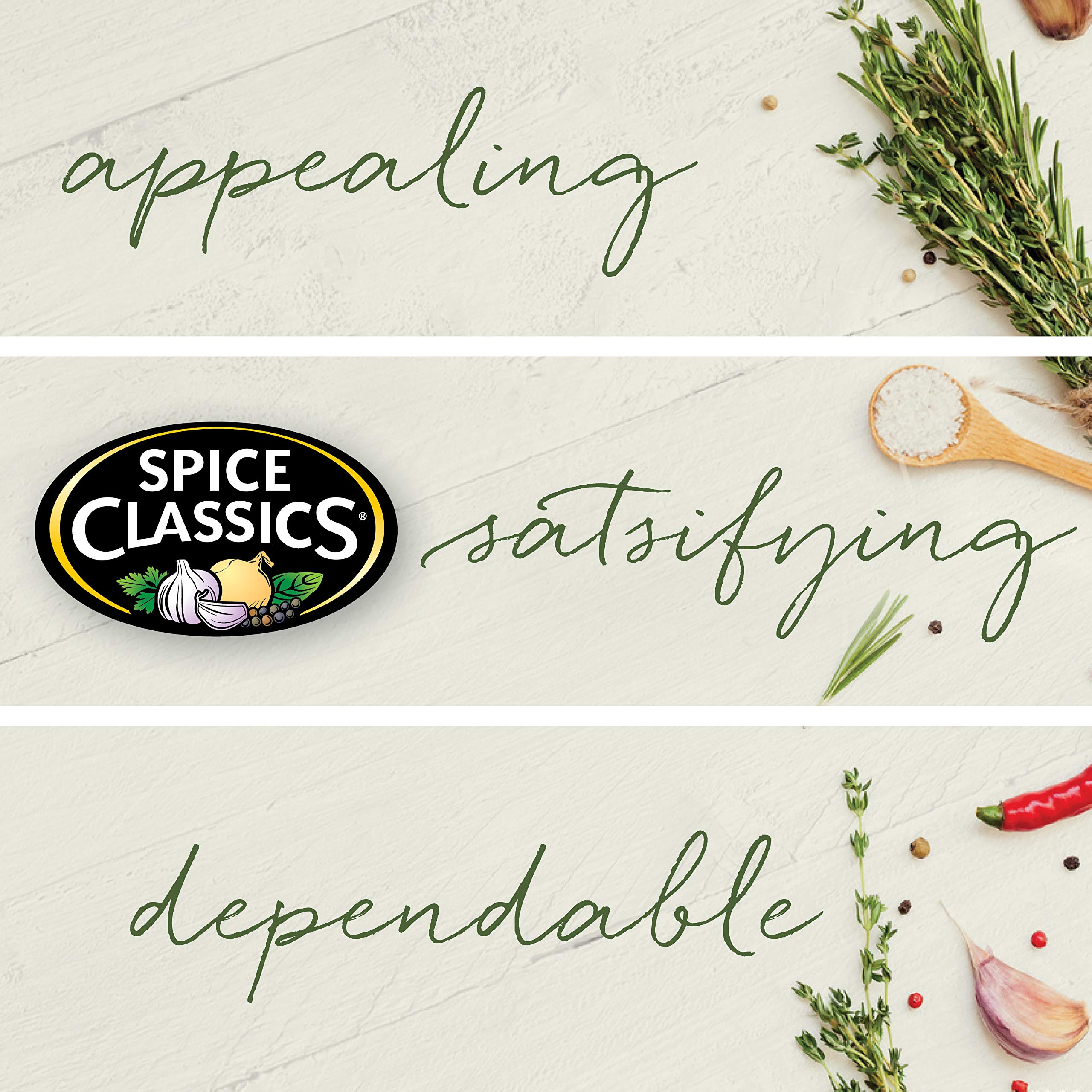 Spice Classics Granulated Garlic, 25 oz - One 25 Ounce Container of Garlic Powder Seasoning, Use on Vegetables, Meats, Rubs and Dressings for a Bold Flavor