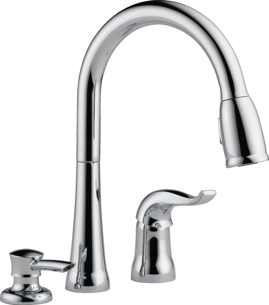 DELTA FAUCET 16970-SD-DST Kate Pull-Down, 4.00 x 13.00 x 20.00 inches, Chrome