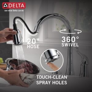 DELTA FAUCET 16970-SD-DST Kate Pull-Down, 4.00 x 13.00 x 20.00 inches, Chrome