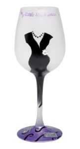 lolita love my wine glass, little black dress