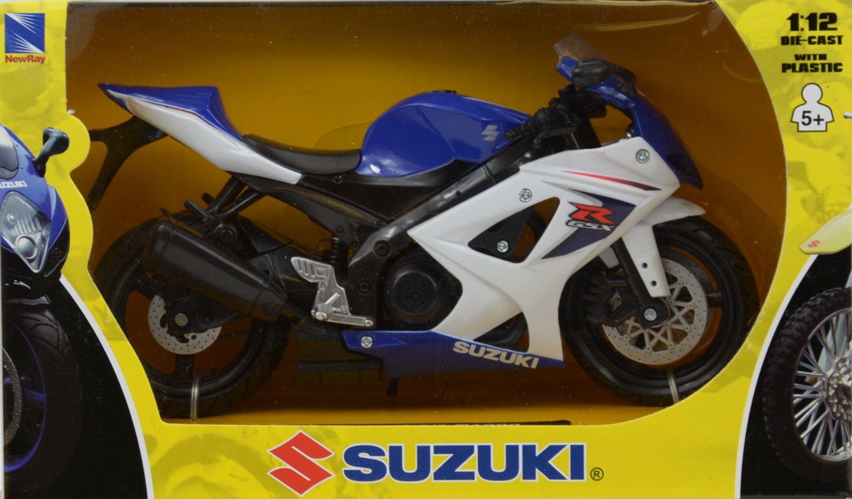 New Ray Motorcycles 1:12 2008 Suzuki Gsx-R R1000 (Random colors)