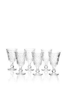 la rochere set of 6, 9-ounce lyonnais wine glasses