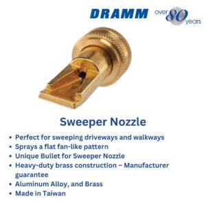 Dramm 22311 Heavy-Duty Brass Sweeper Nozzle