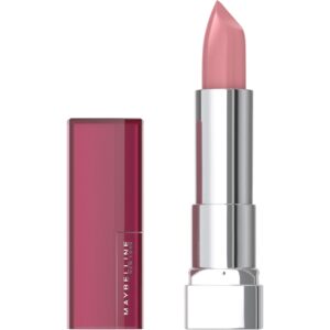 maybelline color sensational lipstick, lip makeup, cream finish, hydrating lipstick, born with it, nude pink,1 count