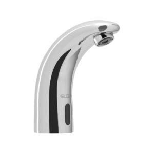 Sloan SF-2450 Sensor Activated Touch-Free Faucet, Commercial Grade with Mounting Hardware - 0.5 GPM Battery-Powered Deck-Mounted Mid Body, Polished Chrome Finish, 3362124