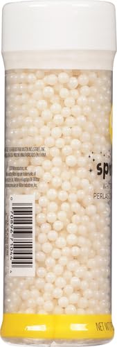 Wilton Sugar Pearls, White, 5 Oz, Non Toxic