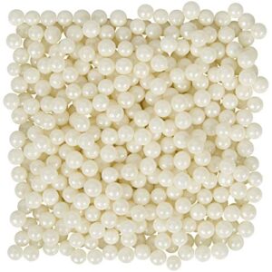 Wilton Sugar Pearls, White, 5 Oz, Non Toxic