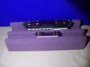 n foam locomotive & car cradle