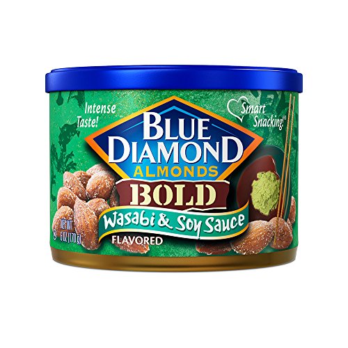 Blue Diamond Almonds, Bold Wasabi & Soy Sauce, 6 Oz