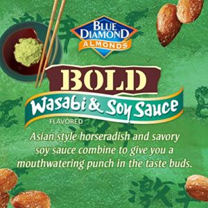 Blue Diamond Almonds, Bold Wasabi & Soy Sauce, 6 Oz