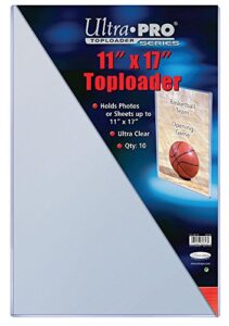 ultra pro 11" x 17" toploader 10ct