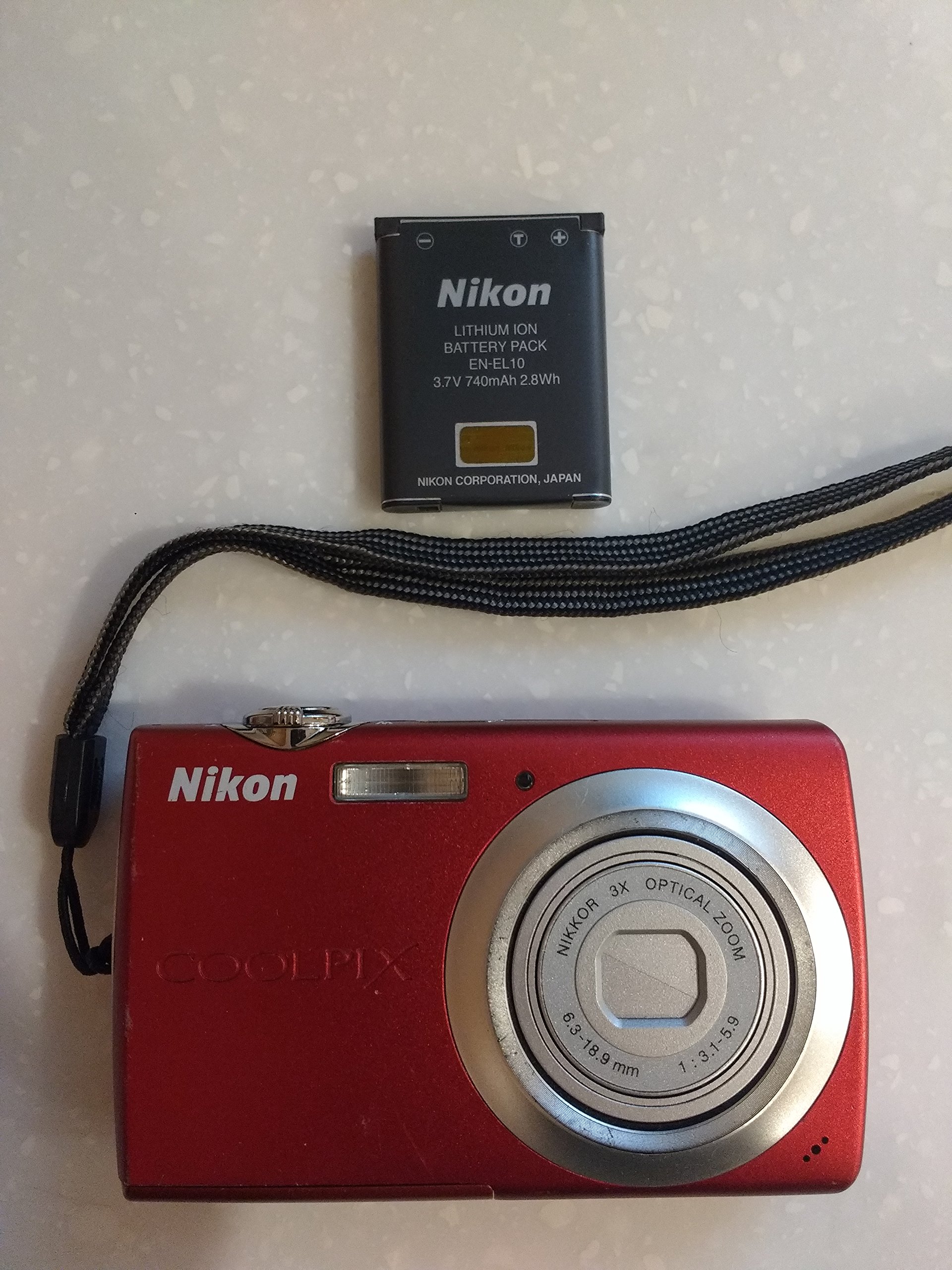 Nikon Coolpix S203 Digital Camera (Red)