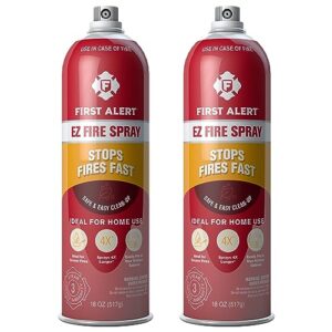 first alert ez fire spray, extinguishing aerosol spray, pack of 2, af400-2