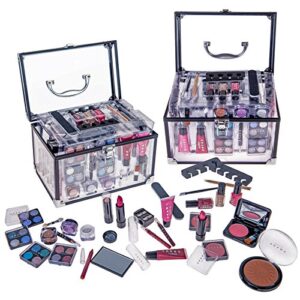 SHANY Carry All Trunk Makeup Set (Eye shadow palette/Blushes/Powder/Nail Polish and more)