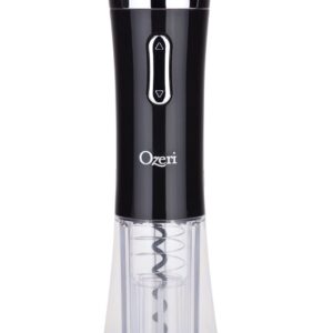 Ozeri Nouveaux Electric Removable Free Foil Cutter Wine Opener, Black