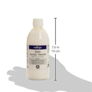 Vallejo Model Color 500 ml Satin Liquid Varnish, 28519