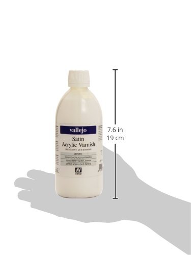 Vallejo Model Color 500 ml Satin Liquid Varnish, 28519