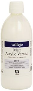 vallejo model color 500 ml matt acrylic varnish