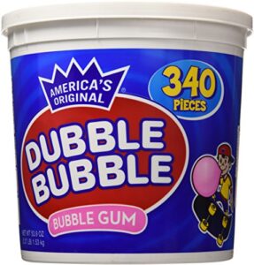 dubble bubble gum, 53.9 ounce - 340 count bucket