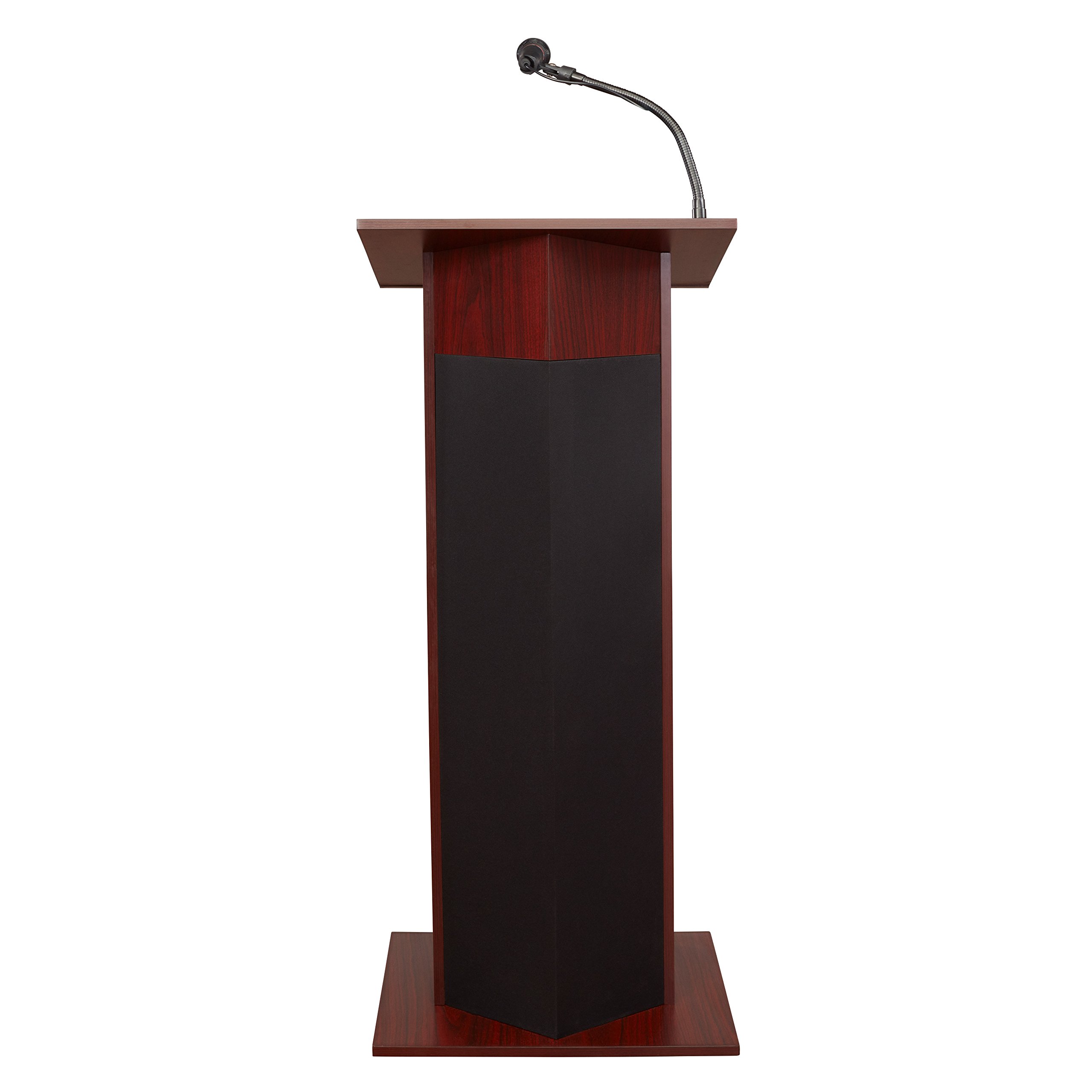 Oklahoma Sound 111PLS-MY Power Plus Floor Sound Lectern, 22" Width x 46" Height x 17" Depth, Mahogany