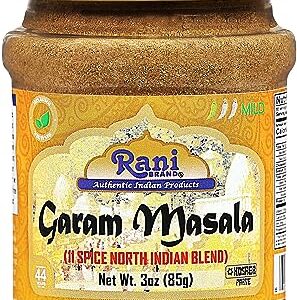 Rani Garam Masala Indian 11-Spice Blend 3oz (85g) PET Jar ~ All Natural, Salt-Free | Vegan | No Colors | Gluten Friendly | NON-GMO| Kosher | Indian Origin