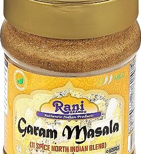 Rani Garam Masala Indian 11-Spice Blend 3oz (85g) PET Jar ~ All Natural, Salt-Free | Vegan | No Colors | Gluten Friendly | NON-GMO| Kosher | Indian Origin