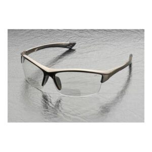 Delta Plus RX-350C 1.5 Diopter Bifocal Safety Glasses, Metallic Brown Frame/Clear Lens