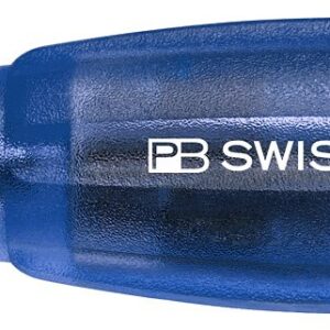 PB Swiss Tools Insider 1 - Universal 1/4" bit holder with 10 PrecisionBits in the handle - Blue