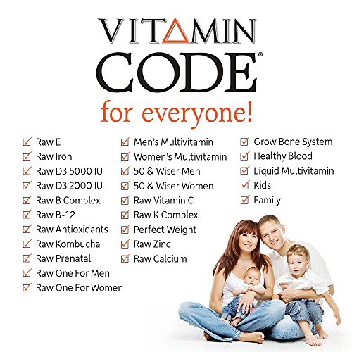 Garden of Life Vitamin D, Vitamin Code Raw D3, Vitamin D 2,000 IU, Raw Whole Food Vitamin D Supplements with Chlorella, Fruit, Veggies & Probiotics for Bone & Immune Health, 60 Vegetarian Capsules