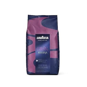 lavazza gran riserva whole bean coffee blend, dark espresso roast, 2.2-pound bag authentic italian