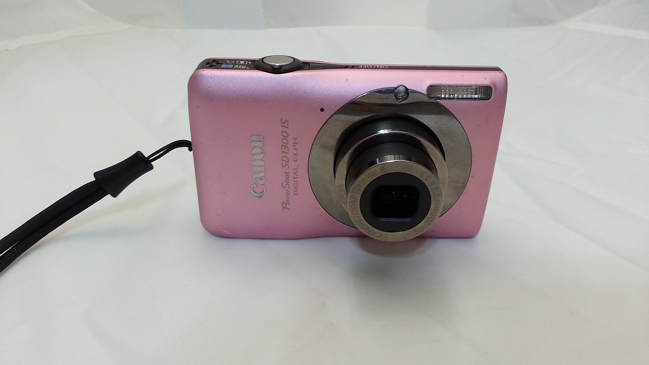 Canon PowerShot SD1300IS 12 MP Digital Camera with 4x Wide Angle Optical Image Stabilized Zoom and 2.7-Inch LCD (Pink)