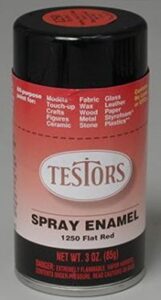 testors 1250t spray flat red 3 oz